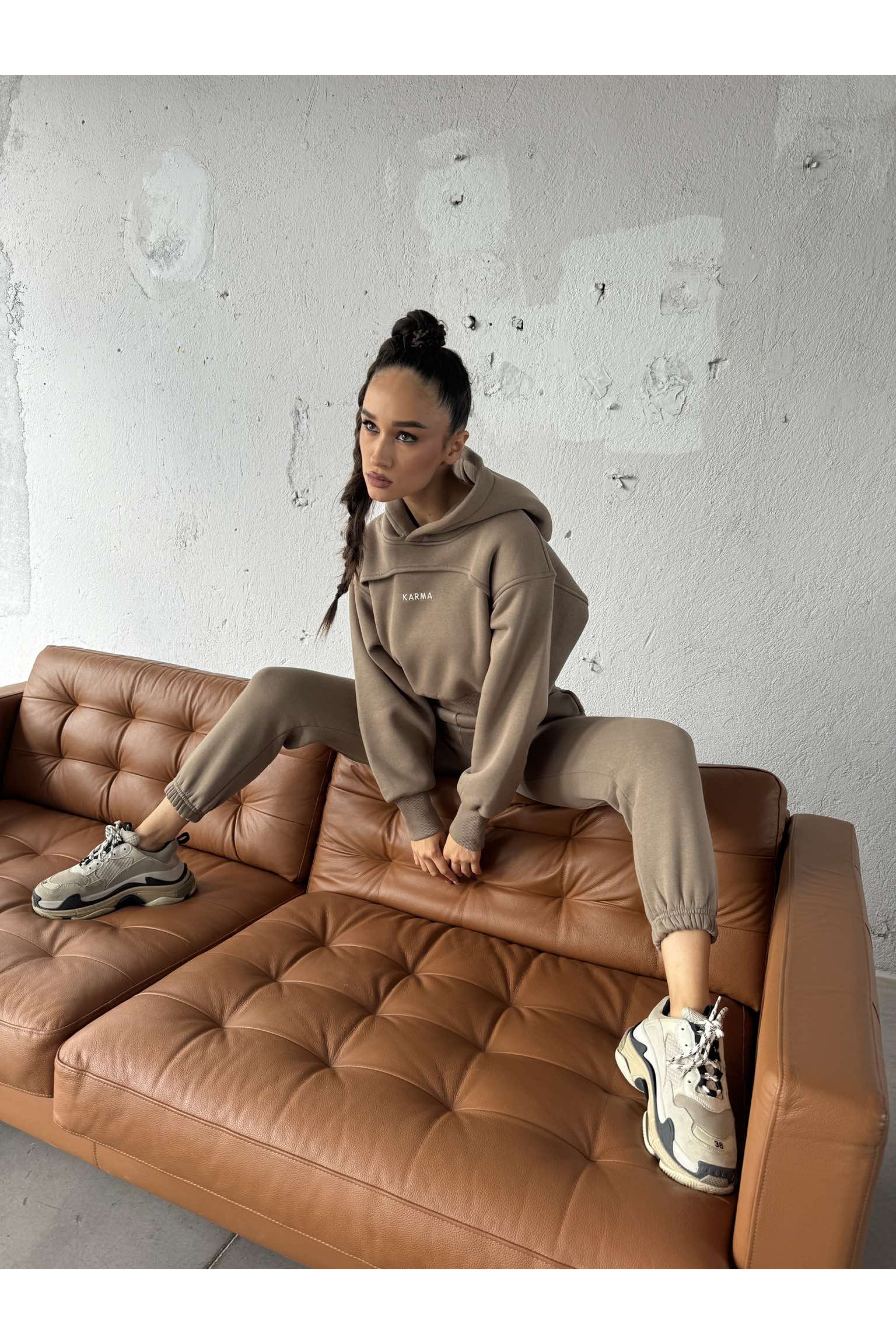 Сет KARMA Dark Cashmere – Елегантен ватиран комплект с качулка | KARMA ...